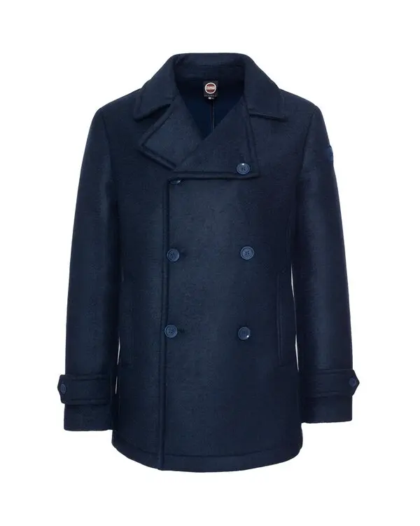 COLMAR Double-breasted Wool Blend Coat With Notched Lapels
