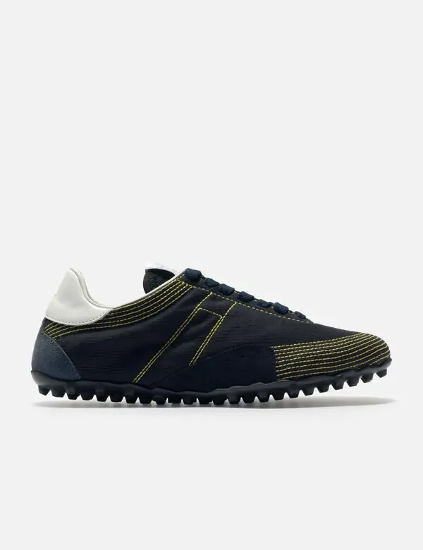 MAISON MARGIELA Cotton Sneaker With Lace-up Closure And Suede Detailing - Blu