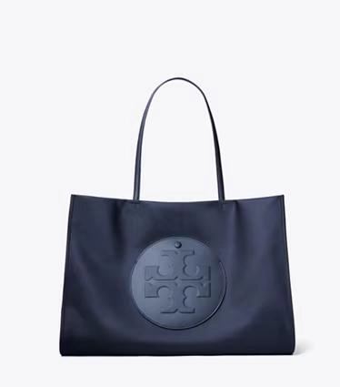 Tory Burch Embossed Logo Tote - New Navy