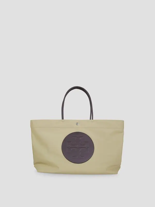 Tory Burch Logo Tote Bag - Wheat