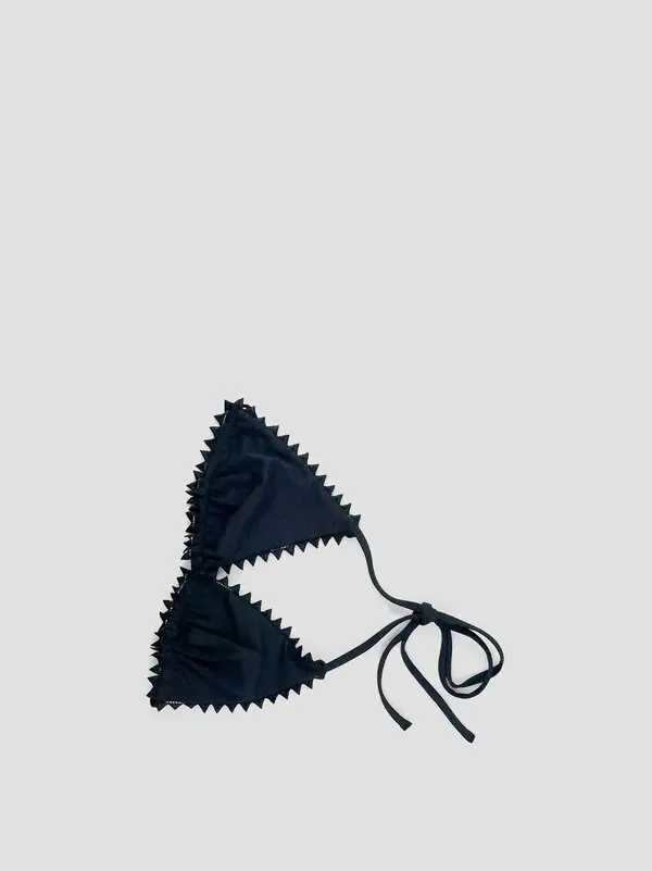 Jacquemus Triangle Bikini Top - Black