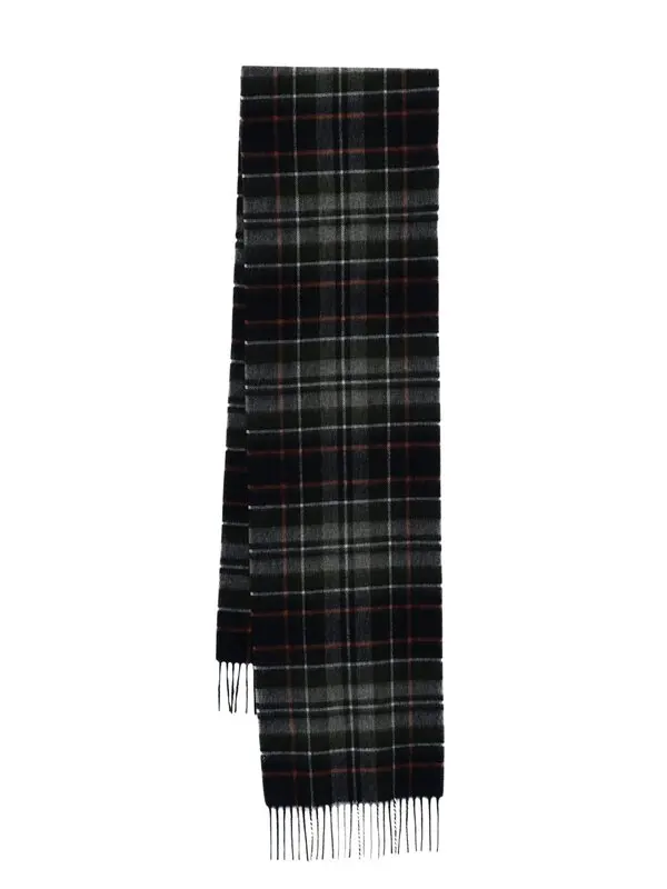 Barbour Lambswool & Cashmere Scarf For - Navy
