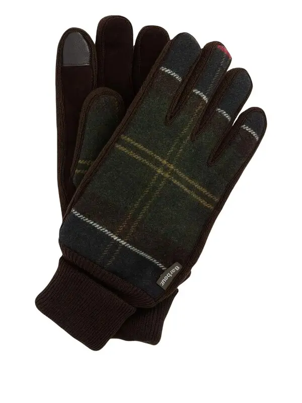Barbour Leather And Wool Gloves