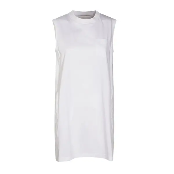 Sacai Sleeveless High Neck Pocket Mini Dress