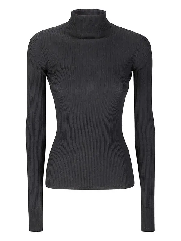 Sportmax Classic Turtleneck Sweater - Black