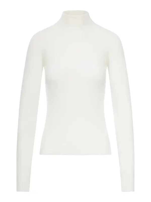 Sportmax Classic Turtleneck Sweater - White