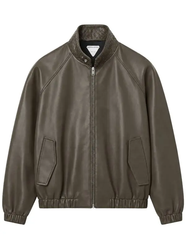 Bottega Veneta 100% Lamb Leather Coat - Green