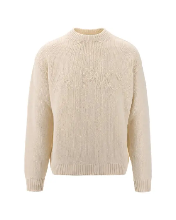 A.p.c. Wool Logo Crewneck Sweater