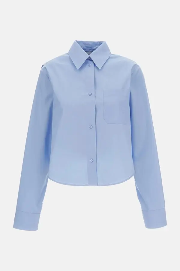 Sportmax Cropped Cotton Blend Shirt