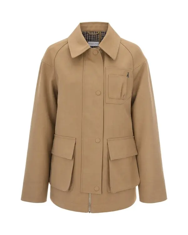 Patrizia Pepe Utility Shirt Jacket - Anomaly Beige