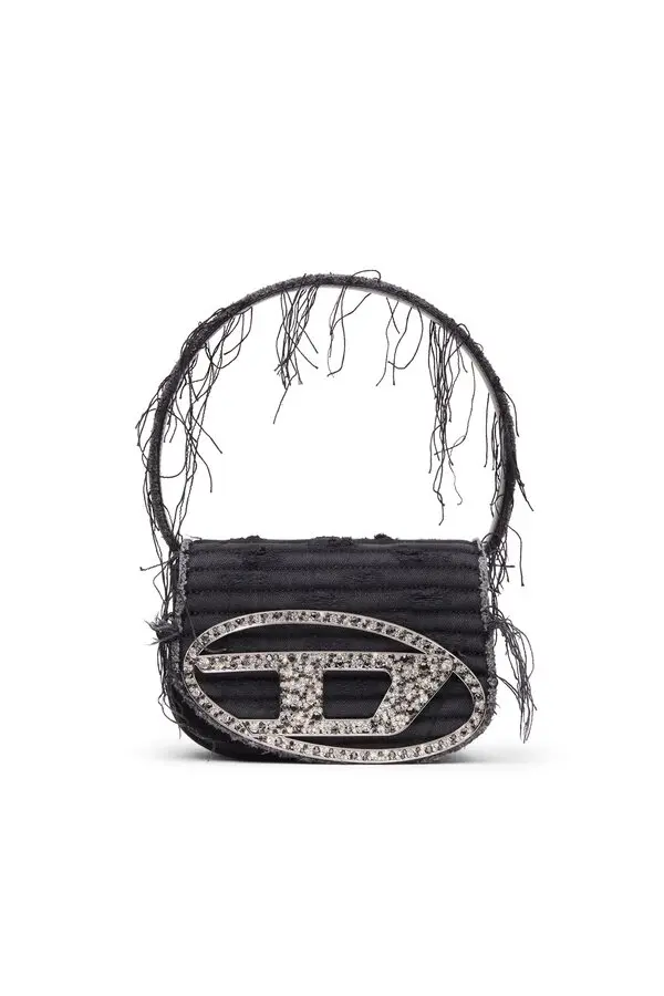 DIESEL® Structured Oval D-logo Handbag With Foldable Handle