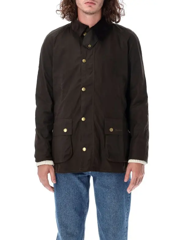 Barbour Ashby Waxed Cotton Jacket - Green