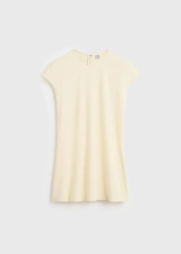 TOTEME Short Sleeve Zip Up Top