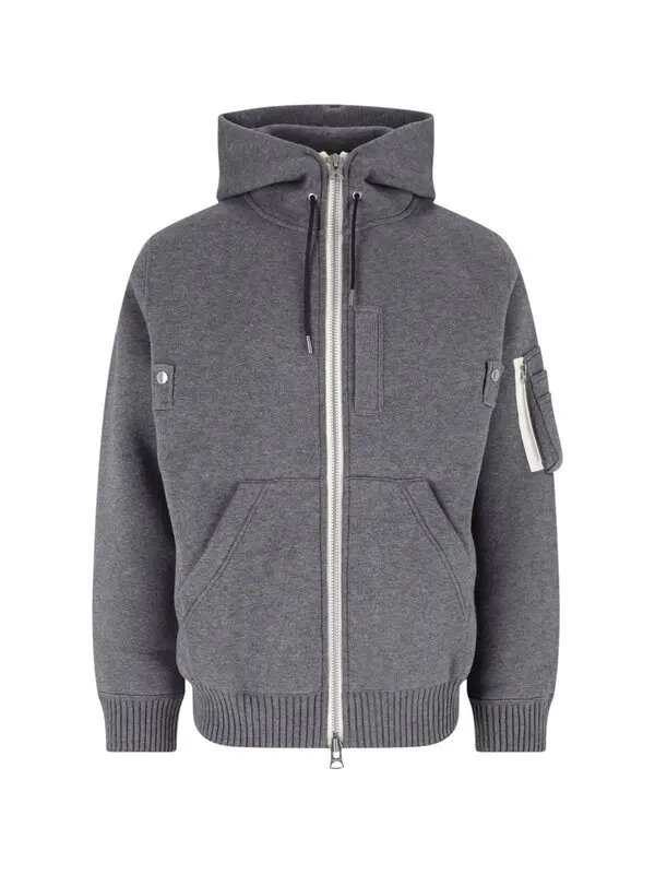 Sacai Utility Zip-up Hoodie