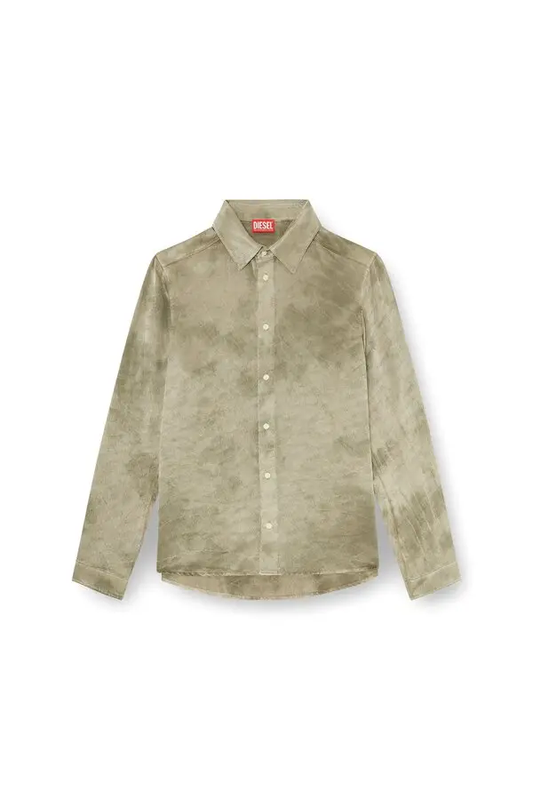 DIESEL® Acetate Shirt - Dark/brown