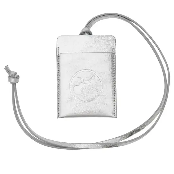 A.p.c. Dough Leather Card Holder - Argent