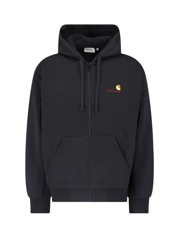 Carhartt Work In Progress Graphic Zip-up Hoodie - Black