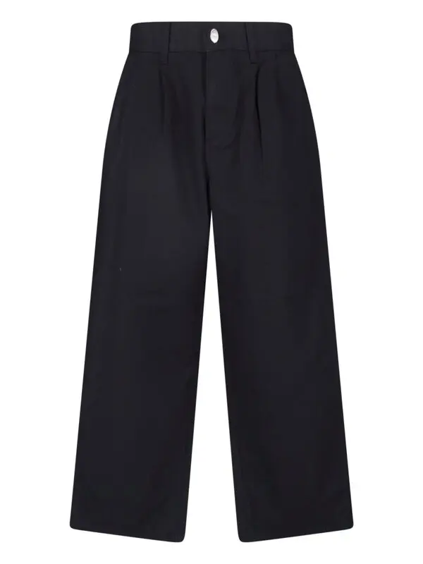 Carhartt Work In Progress Wide-leg Pleated Cotton Trousers