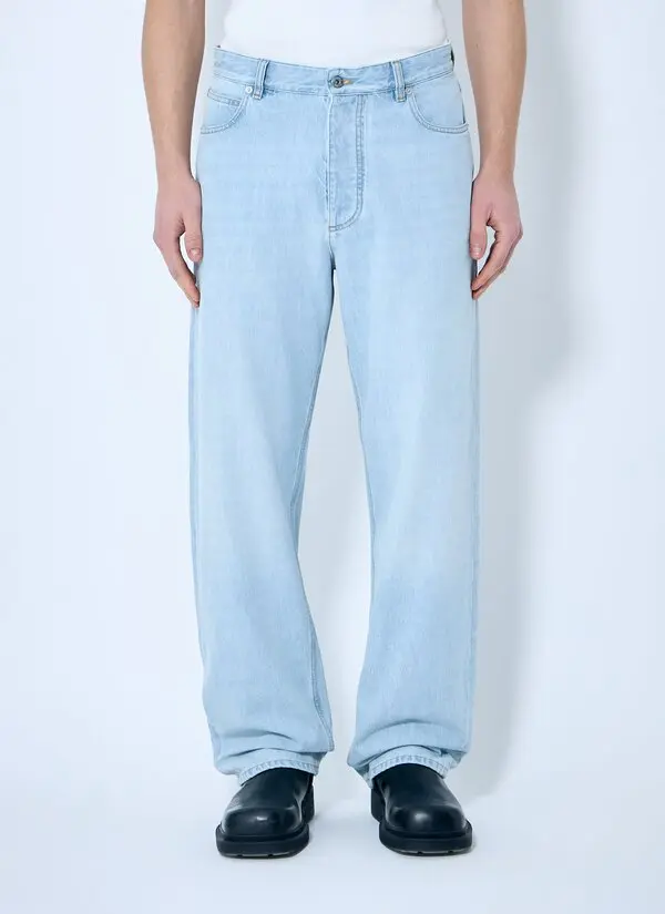 Bottega Veneta Extra Bleached Wide Leg Jeans