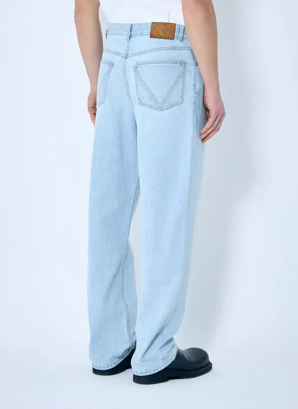 Bottega Veneta Extra Bleached Wide Leg Jeans