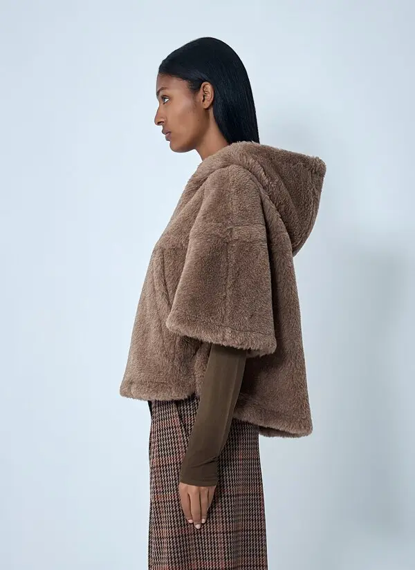 Max Mara Wool-and-cashmere Blend Cropped Hooded Jacket