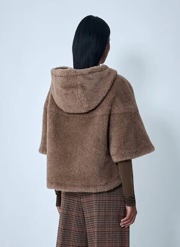 Max Mara Wool-and-cashmere Blend Cropped Hooded Jacket