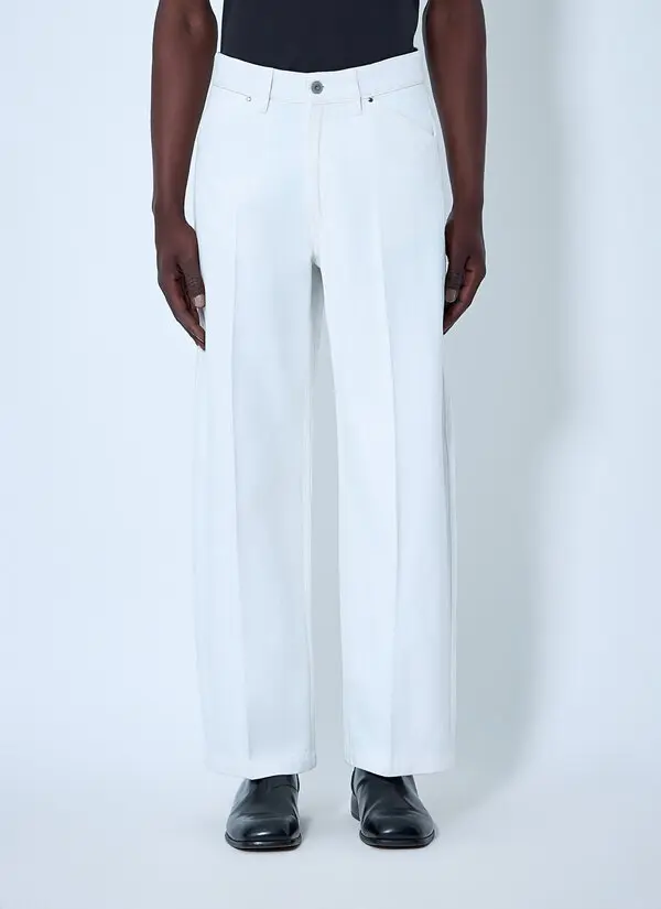 LEMAIRE Wide-leg Denim Trousers - White