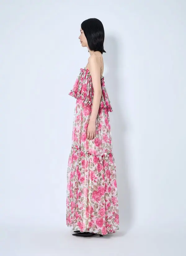 Chloé Long Silk Muslin Dress