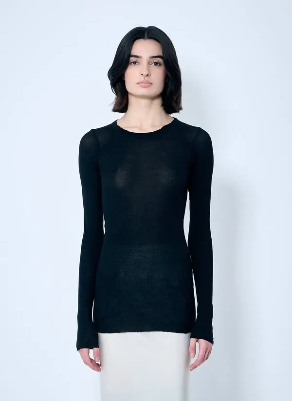 Rick Owens Rib Long Sleeve Top