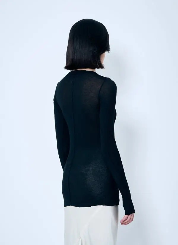Rick Owens Rib Long Sleeve Top