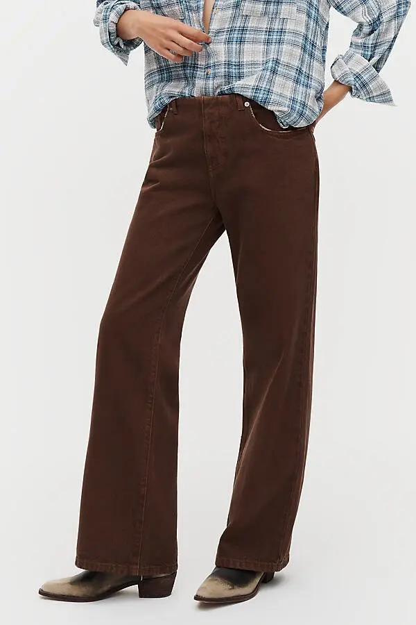 PILCRO Isla Clean Waist Mid-rise Stovepipe Jeans