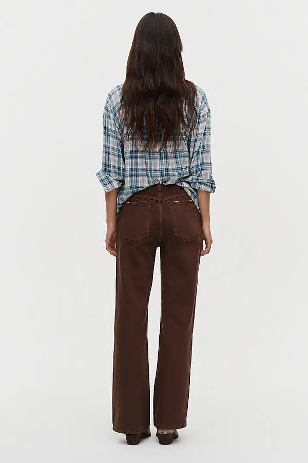PILCRO Isla Clean Waist Mid-rise Stovepipe Jeans