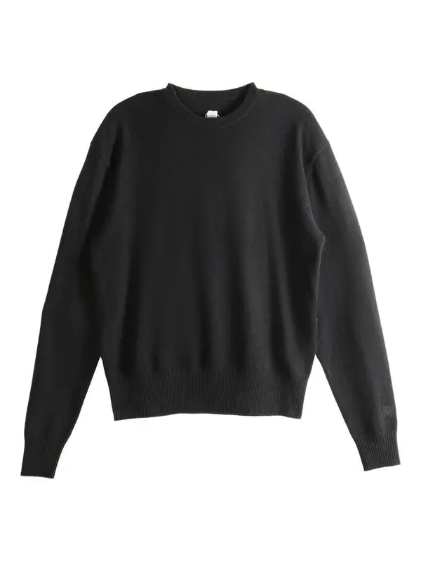TOTEME Classic Cashmere Crew Knit Sweater - Black