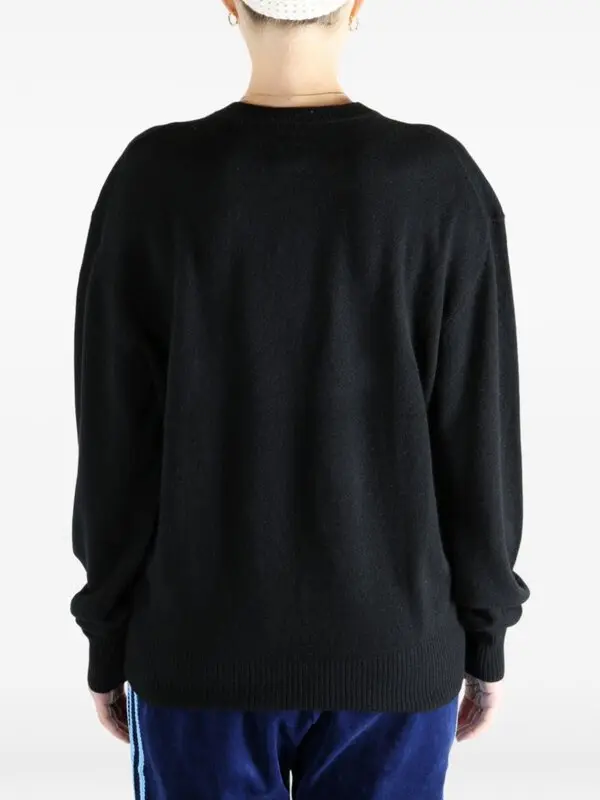 TOTEME Classic Cashmere Crew Knit Sweater - Black