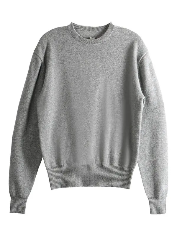 TOTEME Classic Cashmere Crew Knit Sweater - Gray