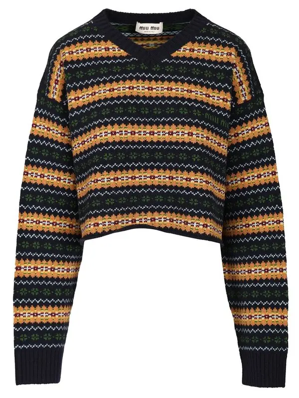Miu Miu Wool Sweater - Blue