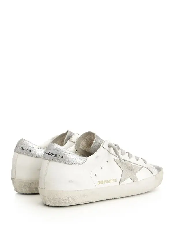 GOLDEN GOOSE Super-star Sneakers With Glitter Accents