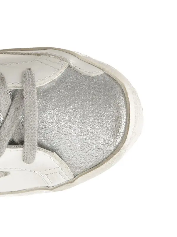 GOLDEN GOOSE Super-star Sneakers With Glitter Accents