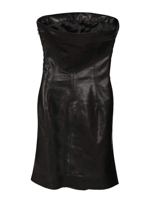 Amiri Leather Mini Dress