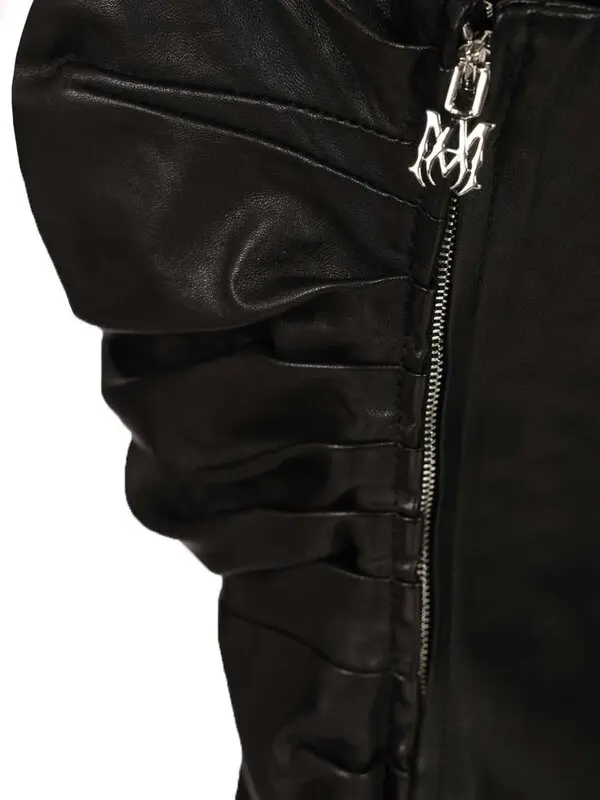 Amiri Leather Mini Dress