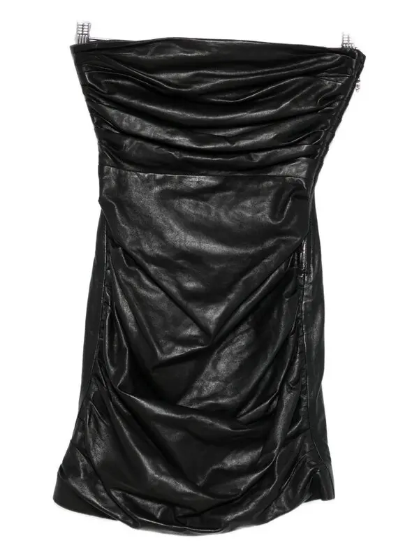 Amiri Leather Mini Dress