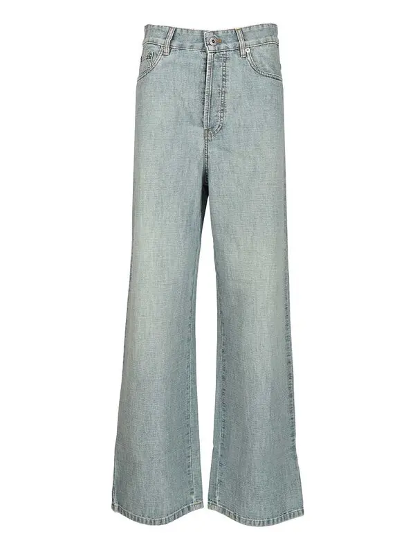 Miu Miu Chambray Denim Trousers