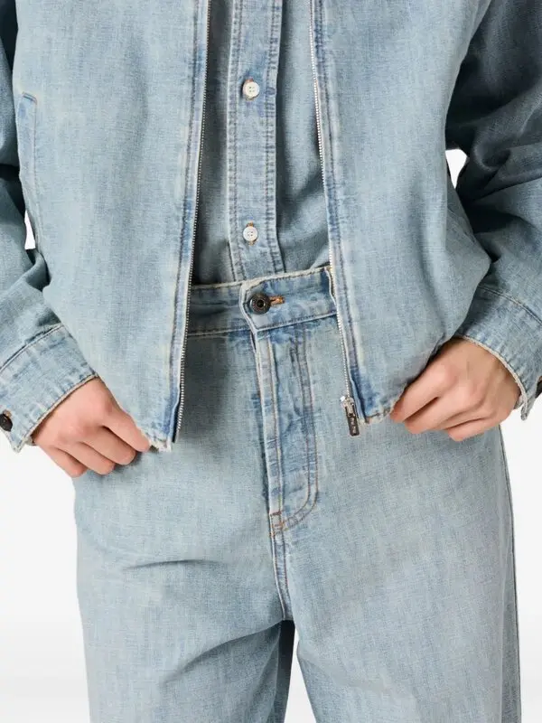 Miu Miu Chambray Denim Trousers