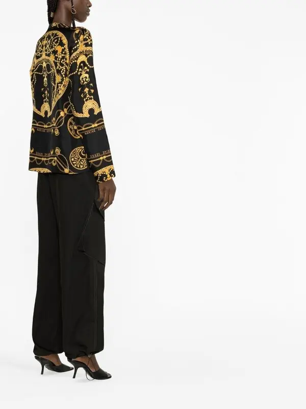 MARINE SERRE Printed Silk Shirt