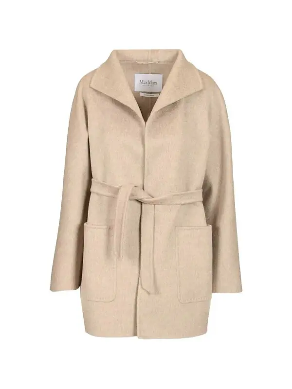 Max Mara Short Cashmere Cardigan Coat - Cream