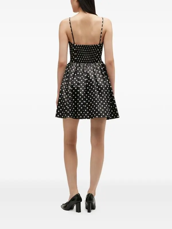 GANNI Polka Dot Mini Dress