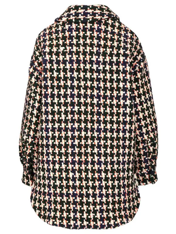 Loewe Oversized Houndstooth Wool & Alpaca Blend Shirt