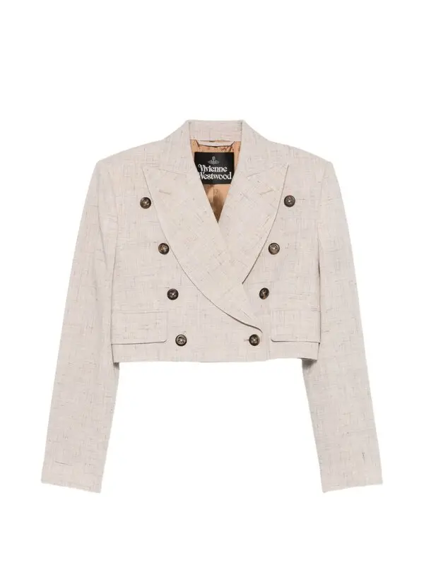 VIVIENNE WESTWOOD Double-breasted Cropped Blazer