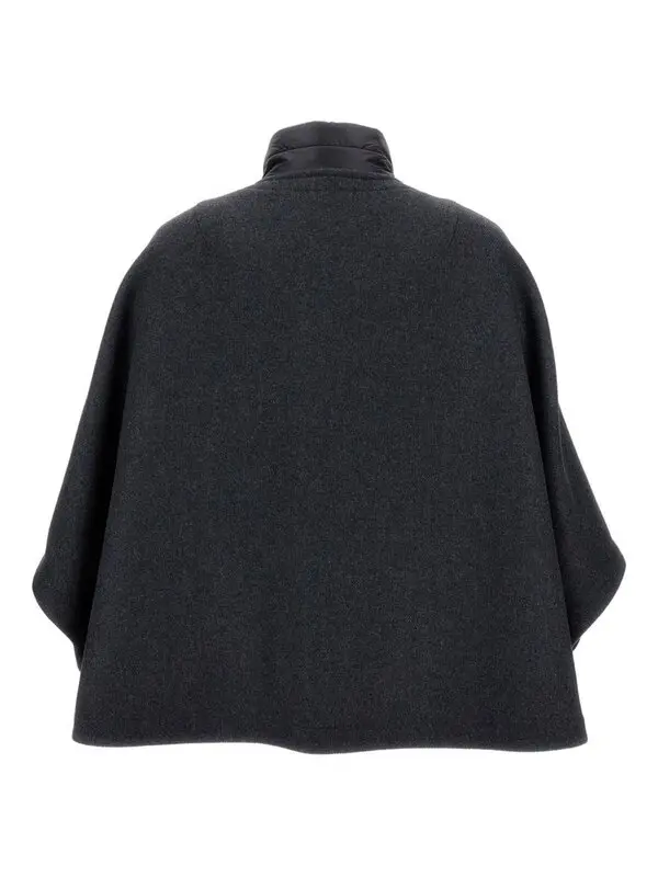 FAY Double Cap With Quilted Details - Gray