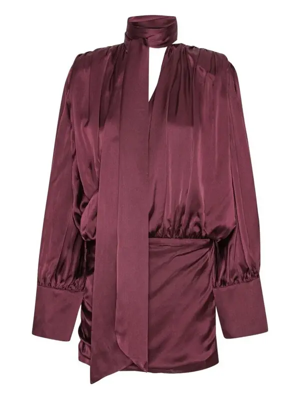 ROTATE BY BIRGER CHRISTENSEN Silk Dress
